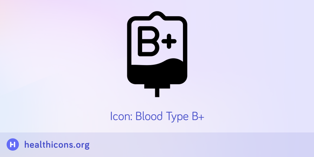 Icon: Blood Type B+