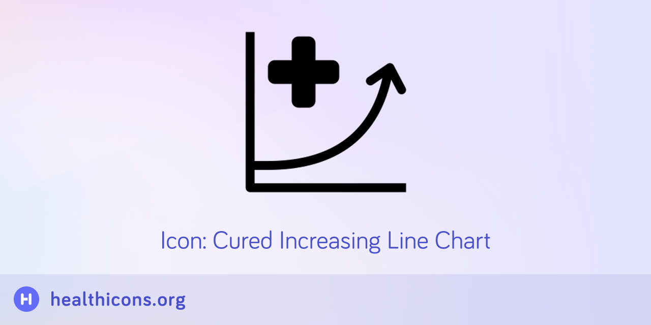 Icon: Cured Increasing Line Chart