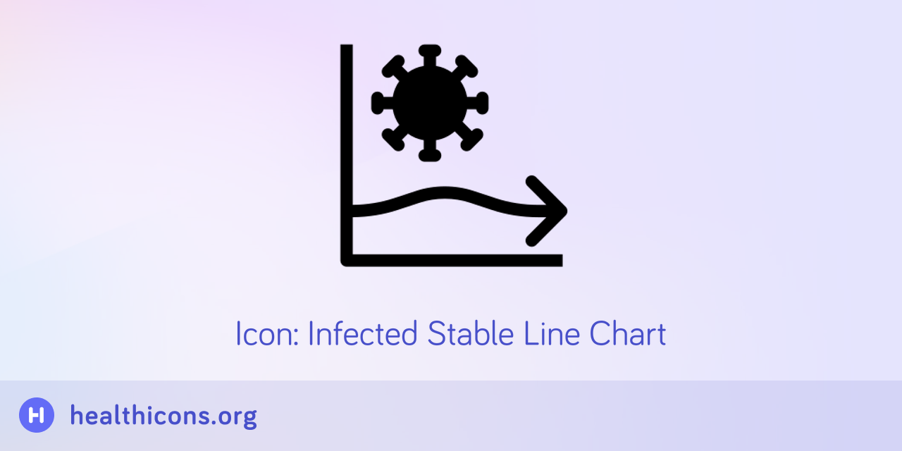 Icon: Infected Stable Line Chart