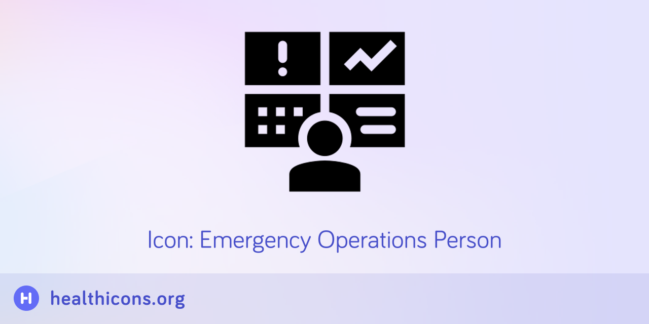 Icon: Emergency Operations Person