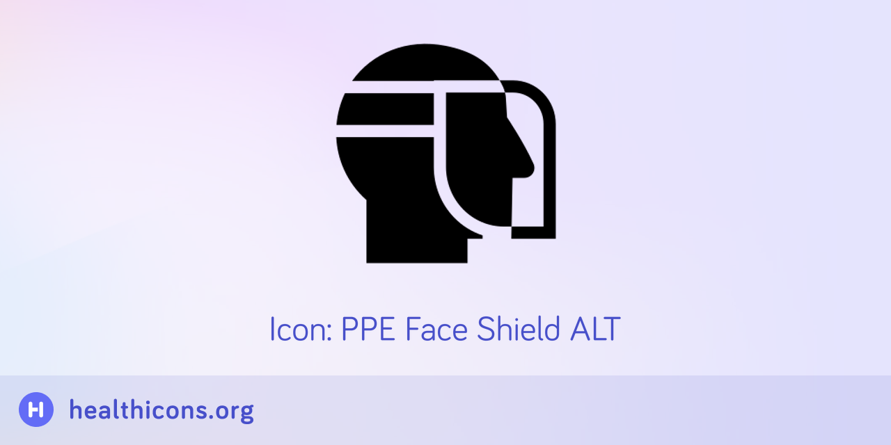 Icon: PPE Face Shield ALT