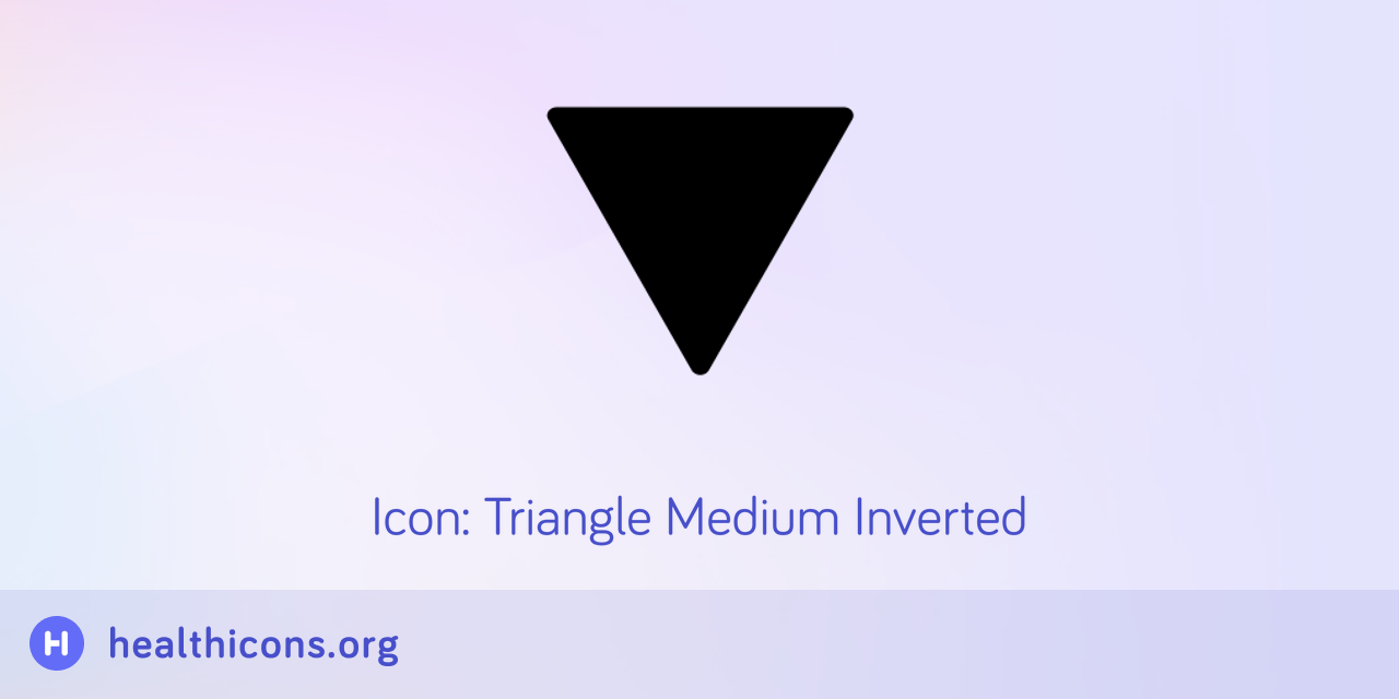 Icon: Triangle Medium Inverted